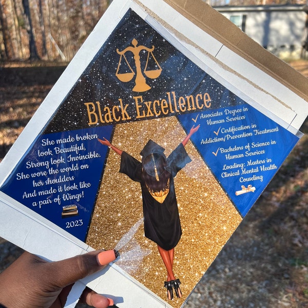 Graduation Cap Topper Label/criminal Justice Major/ Future FBI - Etsy