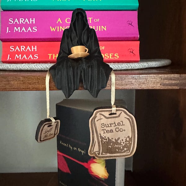ACOTAR Book Shelf Decor | ACOTAR Suriel | ACOTAR Tea Bag | Suriel Book ...