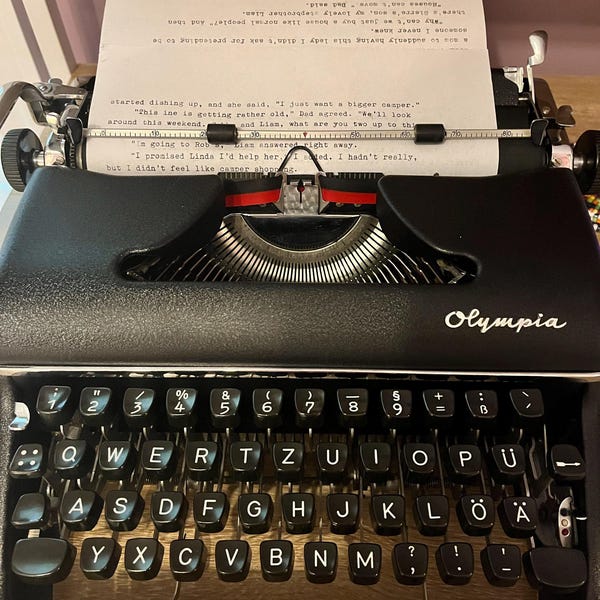 Red Typewriter Olympia SM2, Vintage Typewriter Working, Manual ...