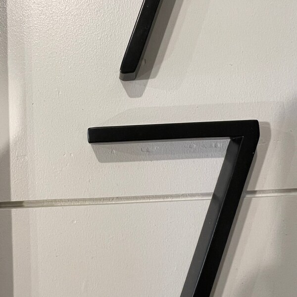 Black and White Shiplap House Numbers | Address Sign | Black House ...