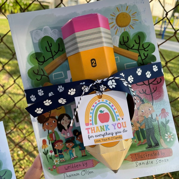 Teacher Appreciation TAG, TEACHER Thank You Gift Tag, Thank You Teacher ...