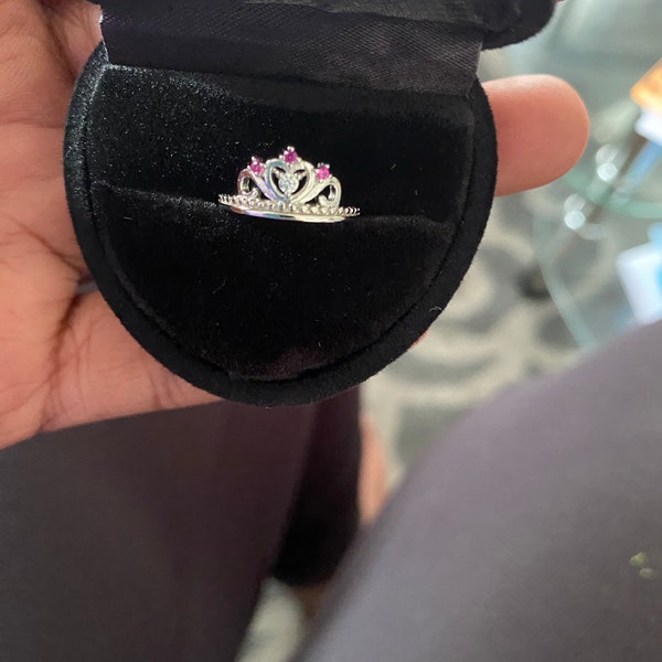 Little Girls Sterling Silver Baby Ring With Princess Tiara, Princess ...