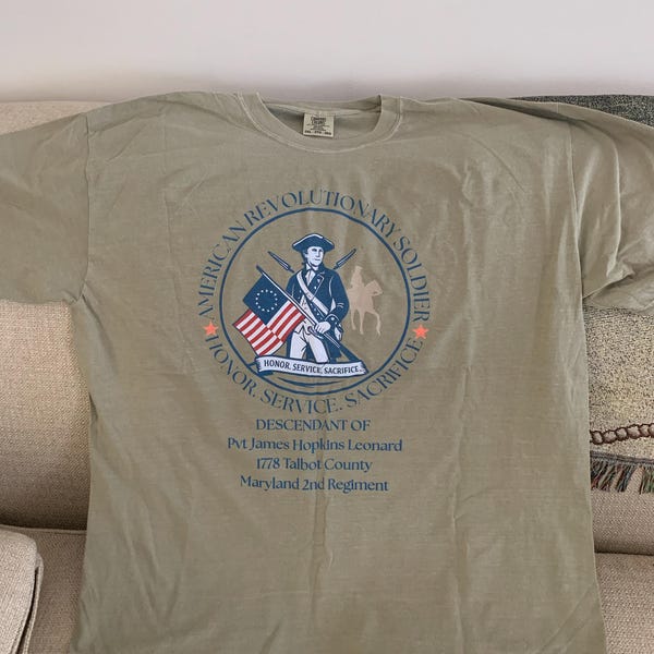 Custom Descendant of a Patriot Tshirt, Daughters of the American ...