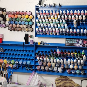 Wall Mounted Hobby Paint Storage Rack Horizontal - Etsy