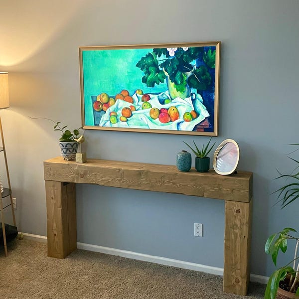 Rustic Refined Wall Table, Console Table, Farmhouse Console Table, Big ...