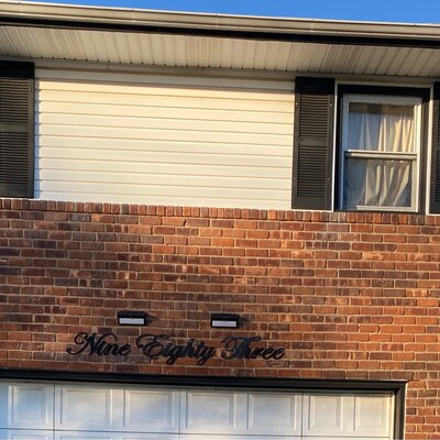 Script Address Sign ,script House Numbers, Custom House Numbers Sign ...