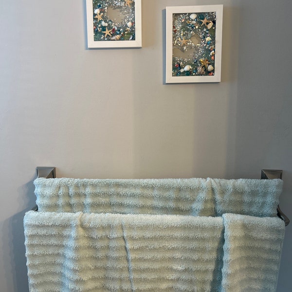 Ocean Wave Window, Beach Wave Decor, Nautical Wave Wall Decor, Resin ...