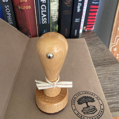 Tree of Life Custom Ex Libris Stamp, Customizable Bookplate Stamp ...