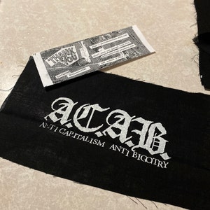 ACAB Anti Capitalism Anti Bigotry PATCH - Etsy