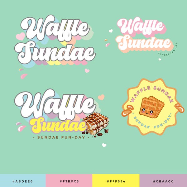 Canva Pink Yellow Lemon Logo DIY Template | Editable Fun Retro Logo ...