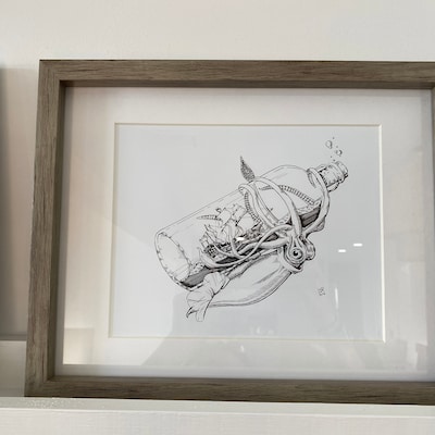 Octopus Solving Rubik's Cube Print of Original Ink - Etsy