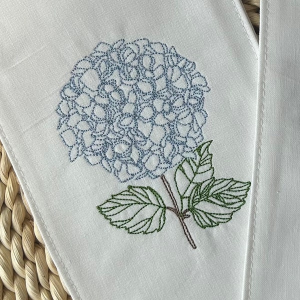 Hydrangeas Embroidery - Hamptons Style Design - Machine Embroidery File ...