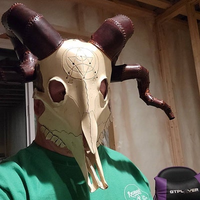 Pagan Skull Mask Leather Pattern PDF by Leatherhubpatterns - Etsy