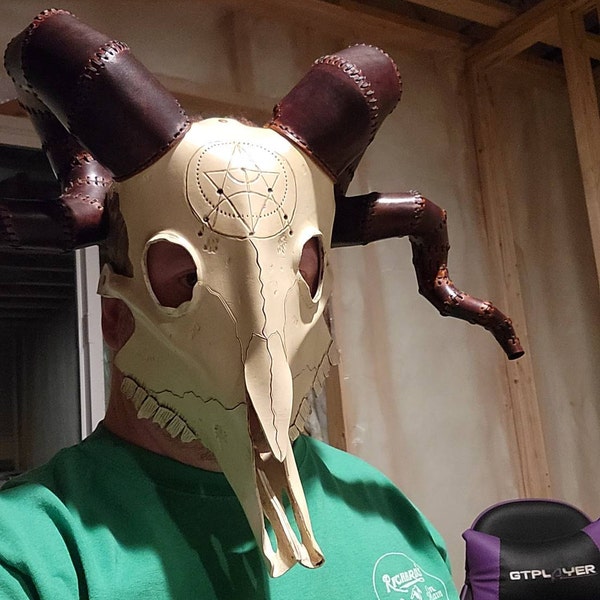 Pagan Skull Mask Leather Pattern PDF - by Leatherhubpatterns - Etsy