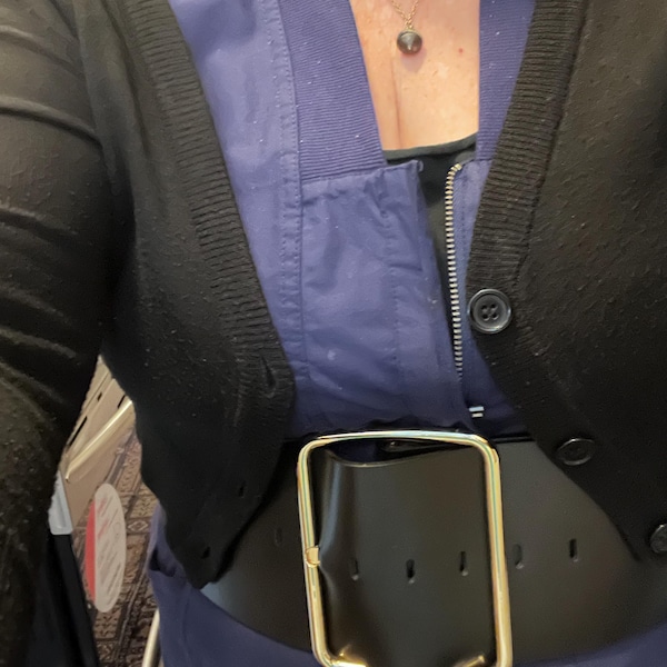 11 Cm 4 Inch Black Leather Wide Waist Belt, Maxi Oversized Buckle ...