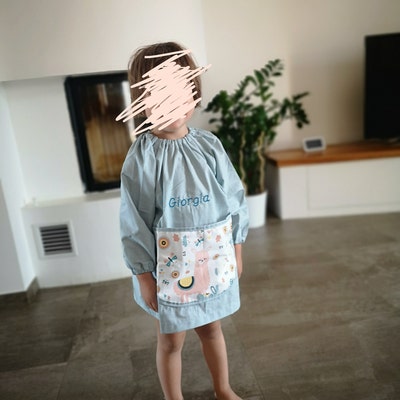 Art Smock for Kid, Paint Apron, School Smock, Kindergarten Smock - Etsy