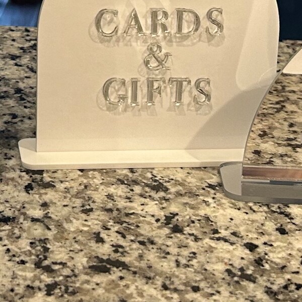 MINI Cards & Gifts 3D Acrylic Sign / Cards and Gifts Sign / Acrylic ...