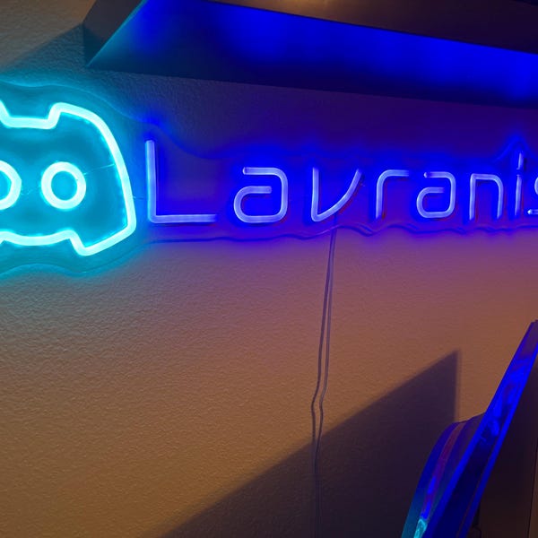 Custom Gamer Neon Sign , Gamer Tag Sign, Game Room Decor, Gaming Wall ...