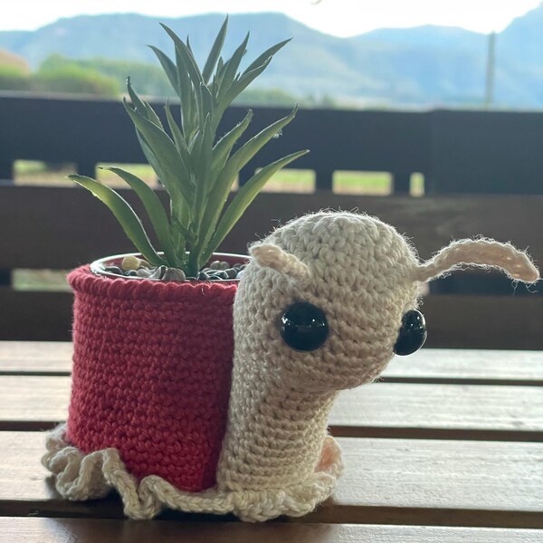 Crochet Snail Planter PDF Pattern - Etsy