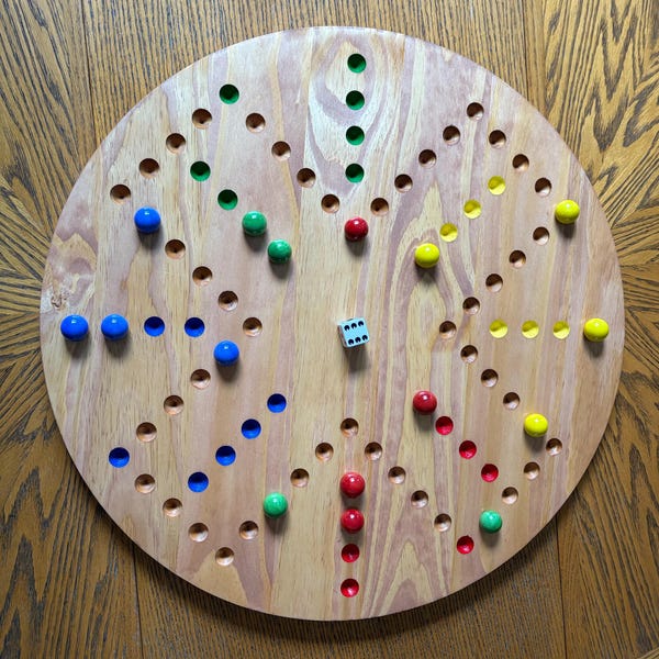 6 Player Extra Large Marble Wahoo, 1" Marble 6 Player Wahoo Board ...