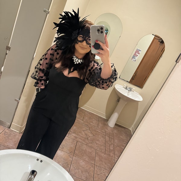 Black Masquerade Mask, Great Gatsby Dress, Rhinestone Mask, the Gatsby ...