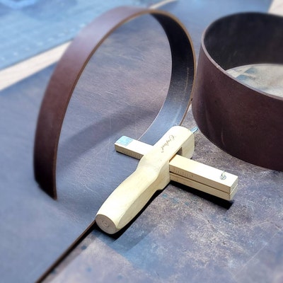 Belt End Template for Leather Working - Etsy