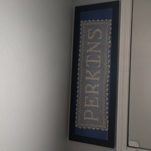 Custom Last Name Doily Farmhouse Last Name Doily Made to Order 6 Week ...