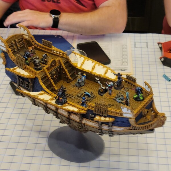 Dnd Terrain Flying Frigate Ship - Dwarves, Elves and Demons | 28mm ...