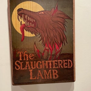 The Slaughtered Lamb Sign Inspired by an American Werewolf in London ...