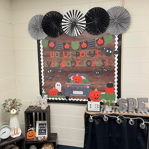 Hocus Pocus Everybody Focus Halloween October Bulletin Board Kit - Etsy