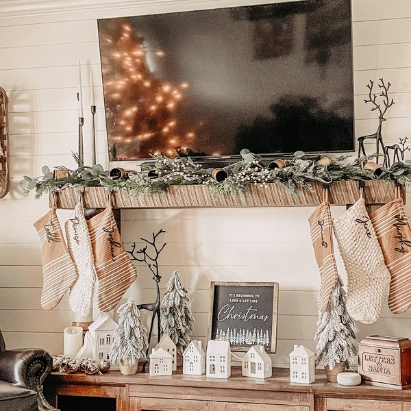 Stocking Name Stocking Names Metal Stocking Name Tag Christmas Decor ...