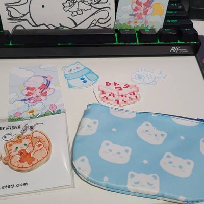 Crying Fish Reusable Sticker Book - Etsy