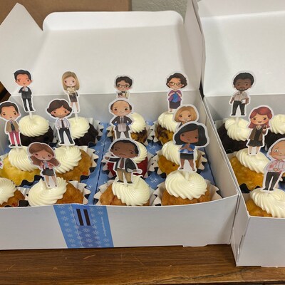 Doctor Cupcake Toppers Graduation Doctor Decor Doctor - Etsy