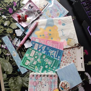 VOLZZI KOREAN STICKERS Adorable Cute Kawaii Korea Sticker Mini Bear ...