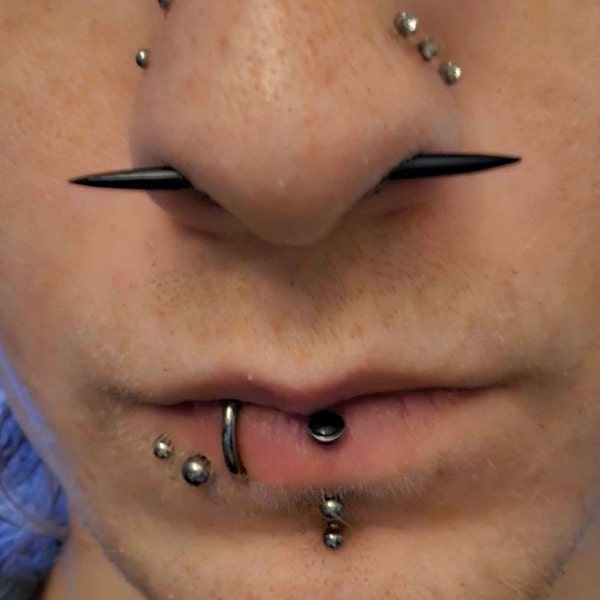 925 Sterling Silver Tusk, Pincher Septum Tusk Tribal Septum, Custom ...