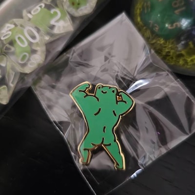 Leg Day Larry Buff Muscle Frog Hard Enamel Pin - Etsy