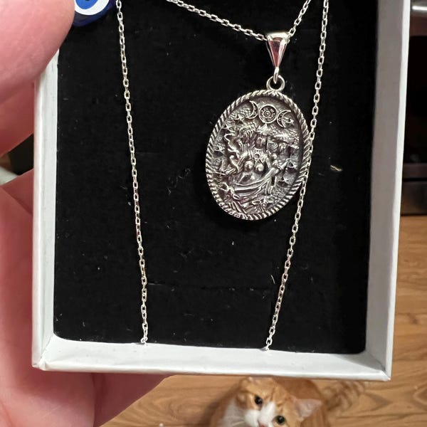 Goddess Artemis Necklace, 925 Sterling Silver Artemis Pendant, Greek ...