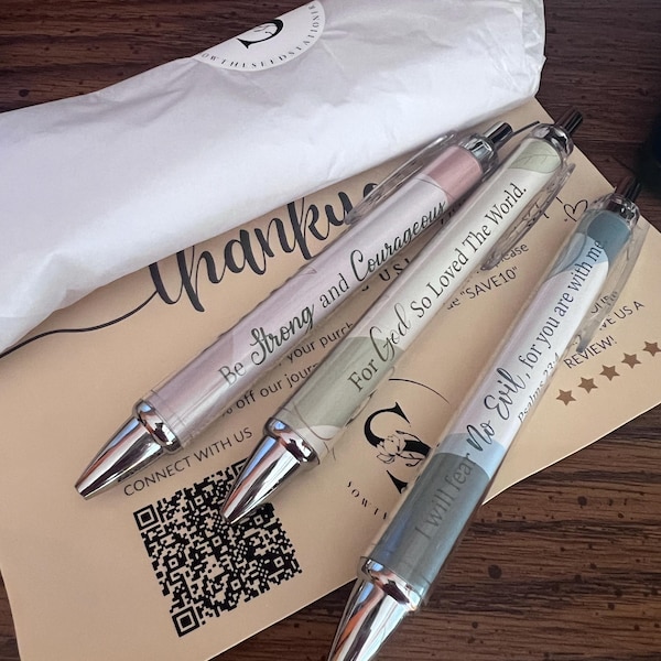 Scripture Pens, Gift Set, Christian Ballpoint Pen Set, Pens for ...