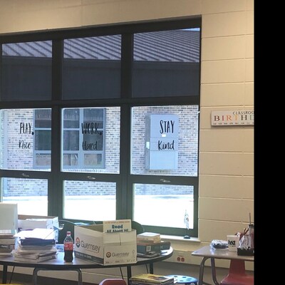 Play Nice Work Hard Stay Kind Vinyl Wall Decal Classroom Decor ...