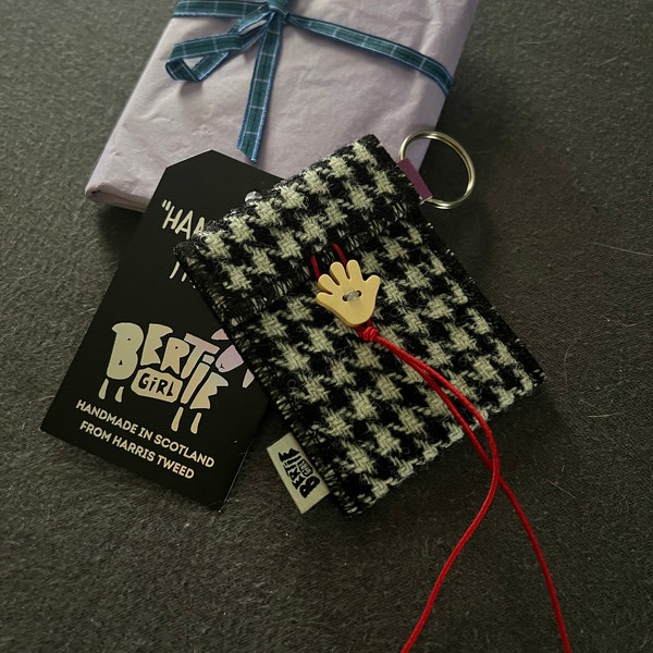 Harris Tweed Handy Wee Thingy Keyring Key Fob Handmade in Scotland UK ...