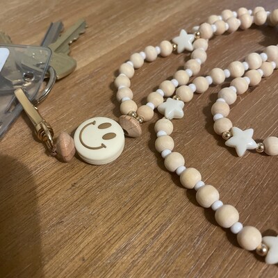 Happy Stars Teacher Lanyard, Teacher Gift, Badge Necklace, Fun Lanyard ...