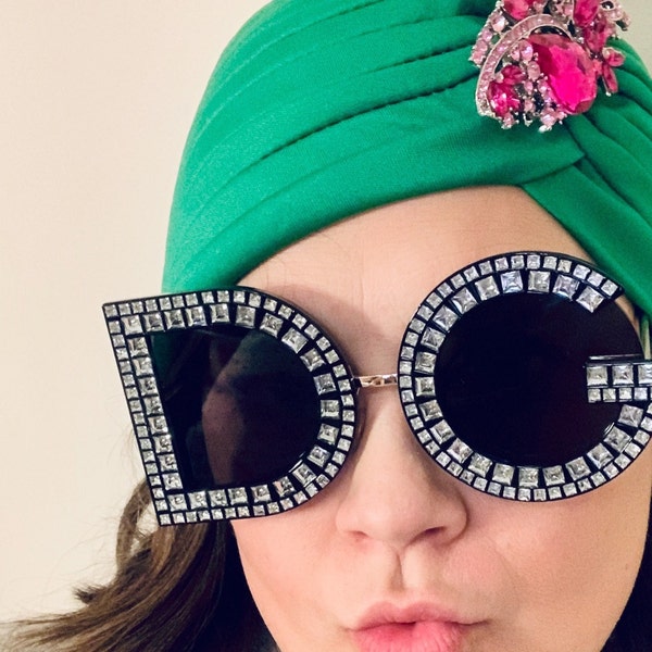 Glamorous Black Turban Luxury Turban Modern Hijab Fancy Turban Hat ...