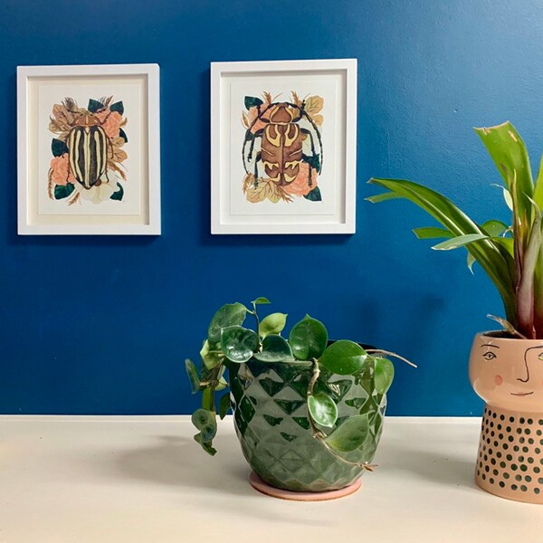 Insect Print Pair of Original Watercolor Painting - Etsy