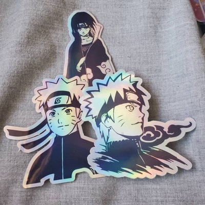 Anime Holographic Sticker - Etsy