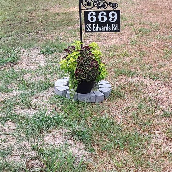 Driveway Marker Address Sign - Reflective Address Sign for 911 and ...