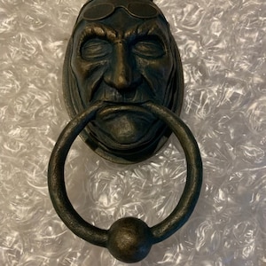 Jacob Marley Door Knocker Replica Faux Metal Finish A Christmas Carol ...