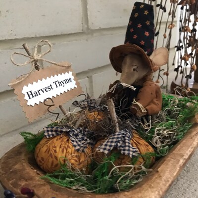 Primitive Mouse Pattern Lil' Harvest Thyme Meadow Mouse N' Pumpkins ...