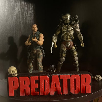 Predator Movie Logo Shelf Wall Art Display Desk Art Classic Film Logo ...