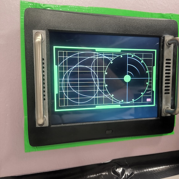 Tactical HUD - 8-inch - Animated Digital Display - Star Wars Inspired ...