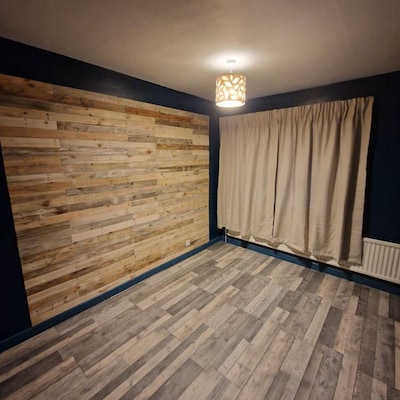 Pallet Wall Cladding Unique Rustic Panelling Grey Shades Distressed ...